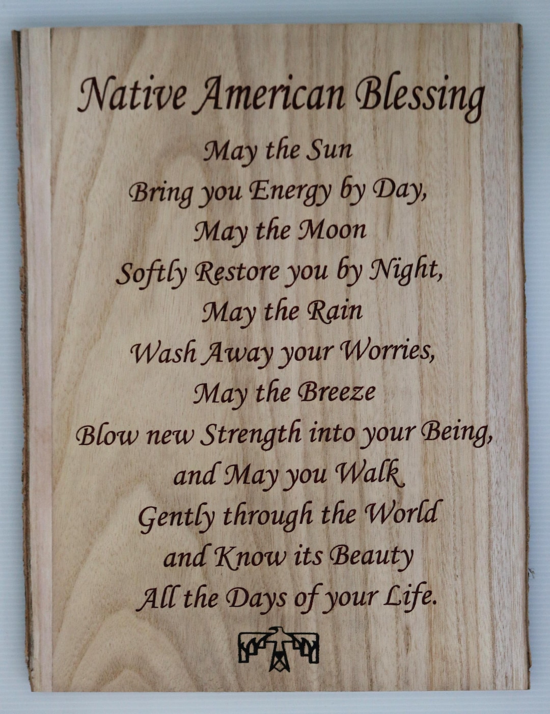 Native American Blessing, Extra Large, Pine With Easel - Etsy