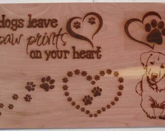 DOGS LEAVE Paw Prints on Your Heart Instant Download Png, Svg, JPG - Etsy