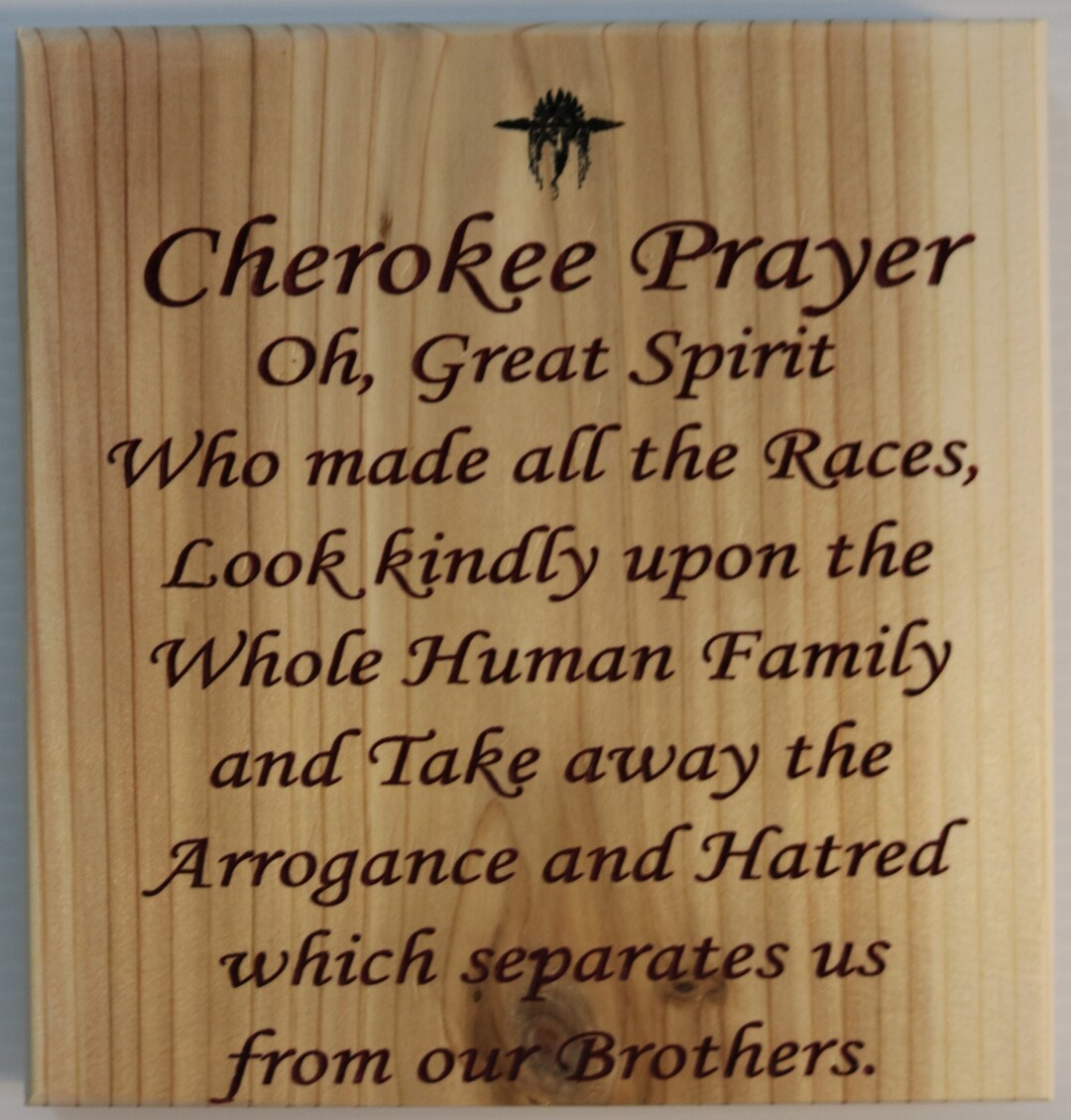 Cherokee Prayer - Etsy