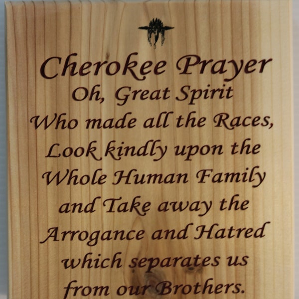 Cherokee Prayer - Etsy