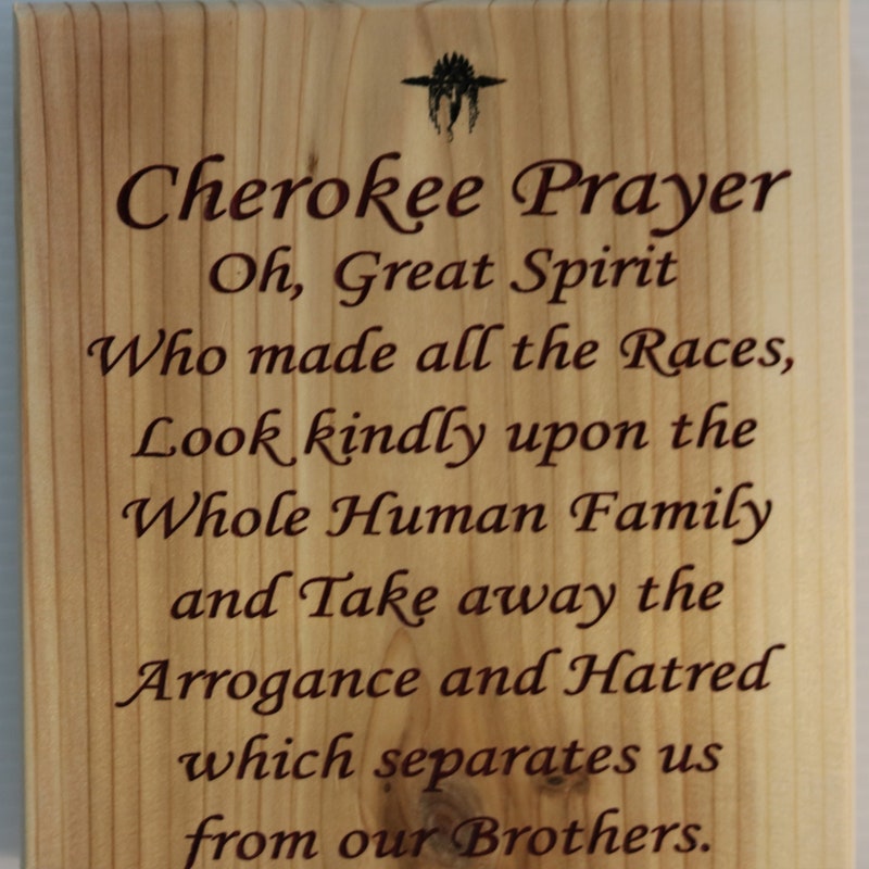 Cherokee Prayer - Etsy