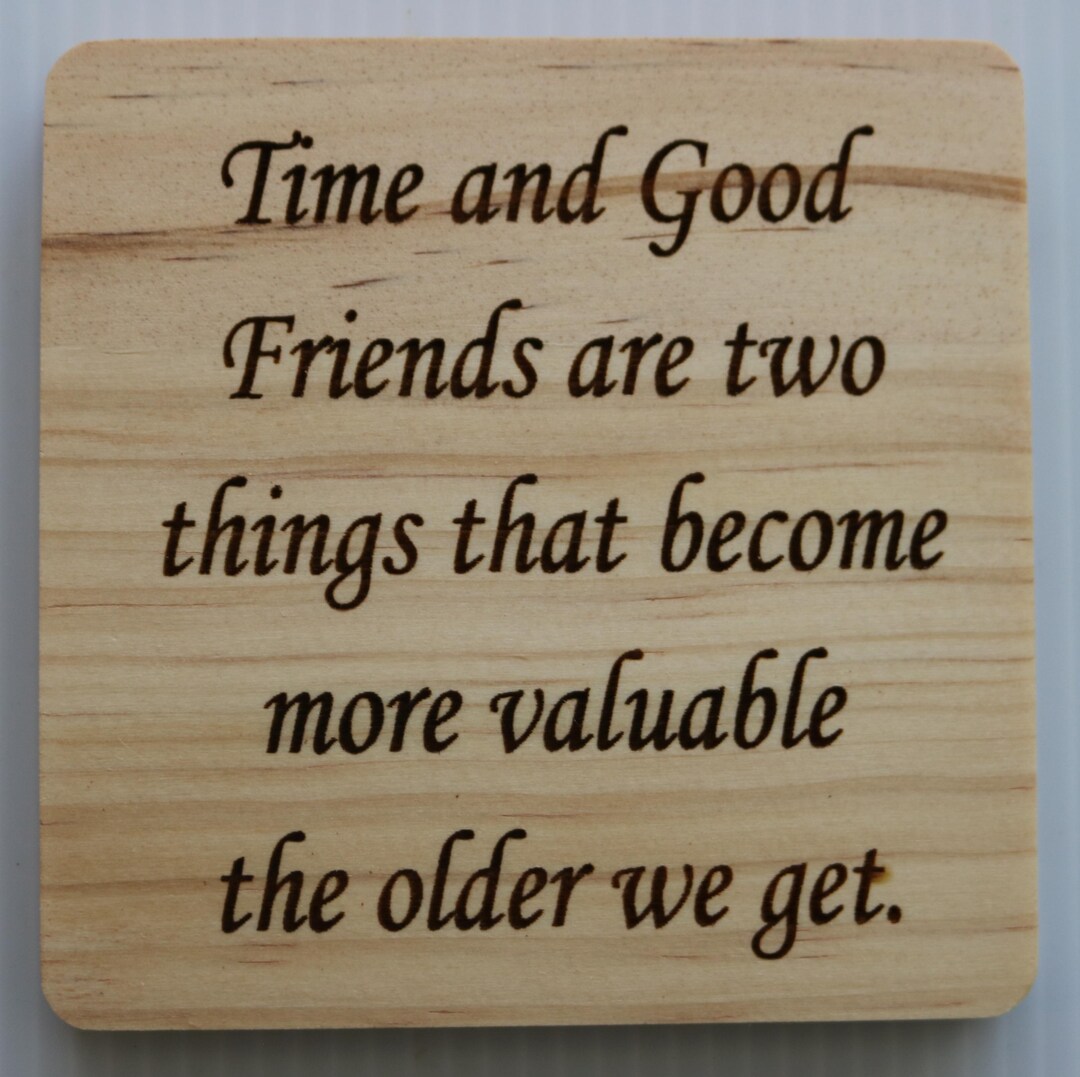 Time and Good Friends Refrigerator Magnet - Etsy