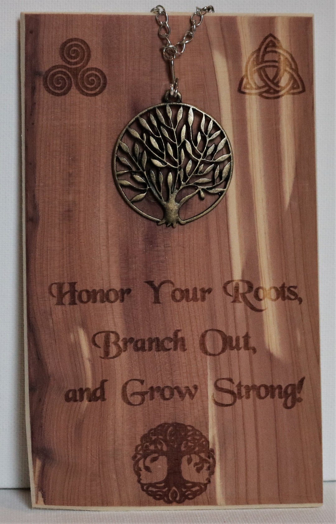 Tree of Life Medallion on a Cedar Mounting Plaque - Etsy