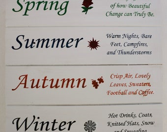 Seasons Chart Printable Seasons of the Year Educational Chart Spring ...