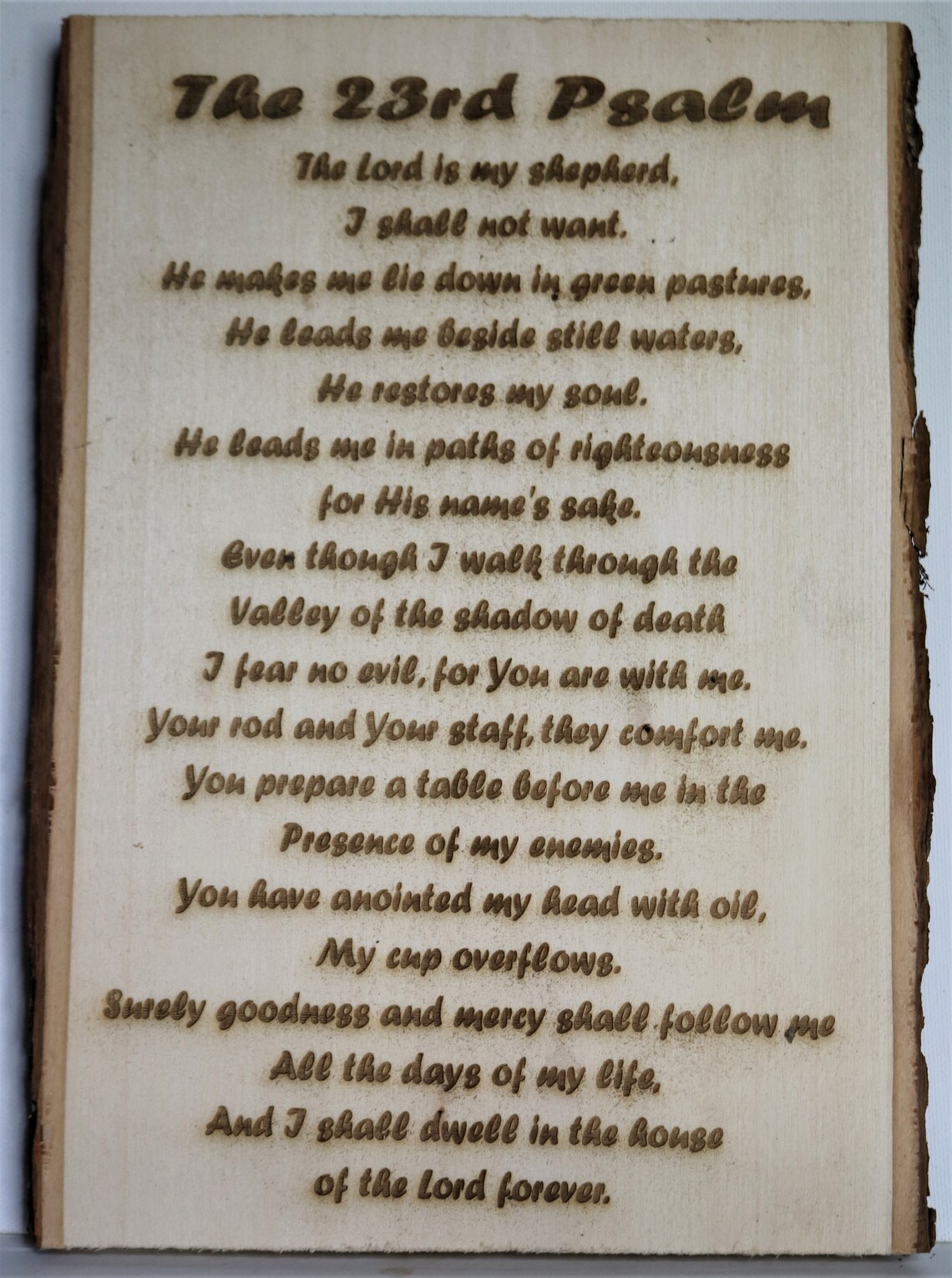23rd Psalm Wooden Plaque - Etsy