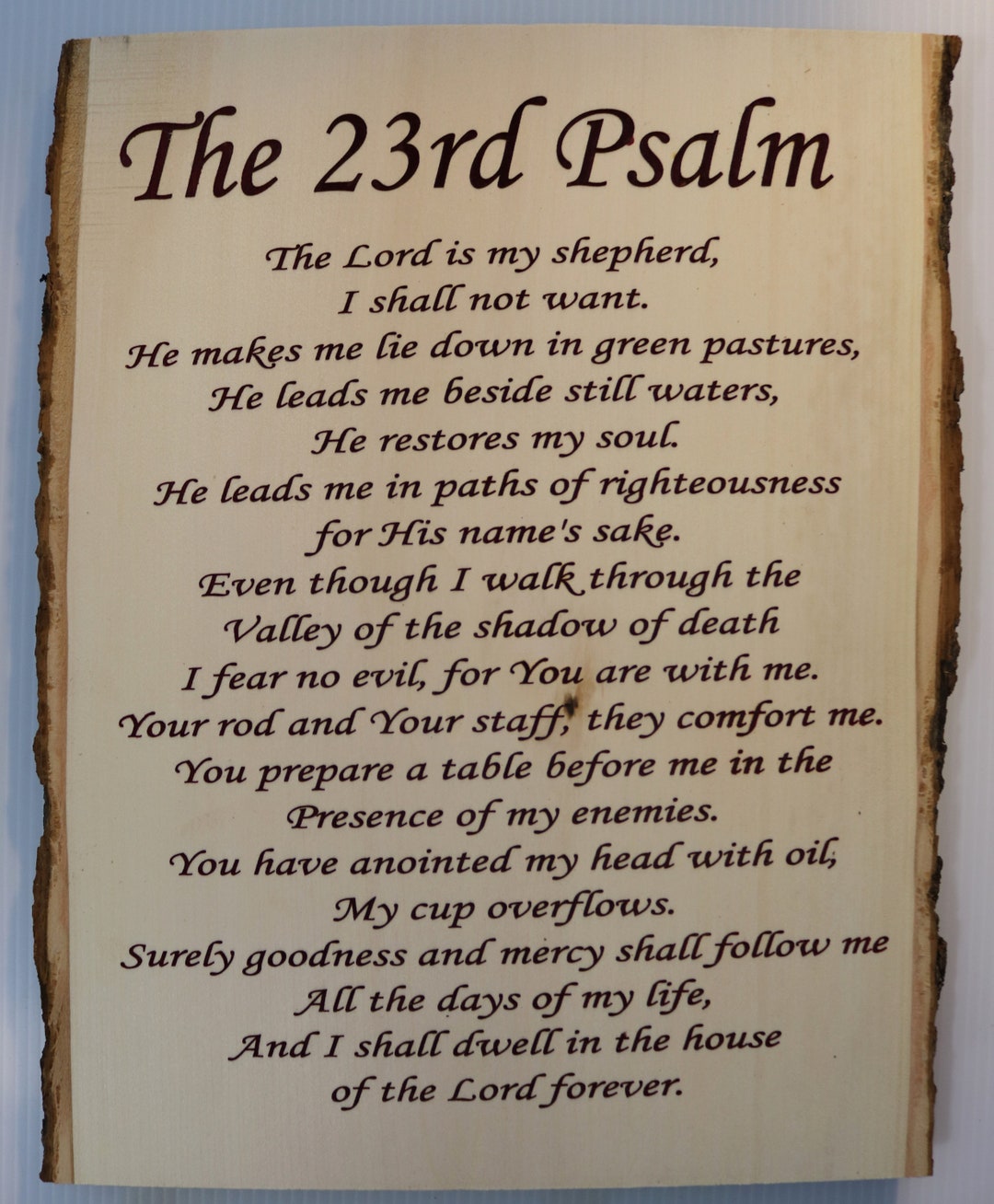23rd Psalm Wooden Plaque - Etsy