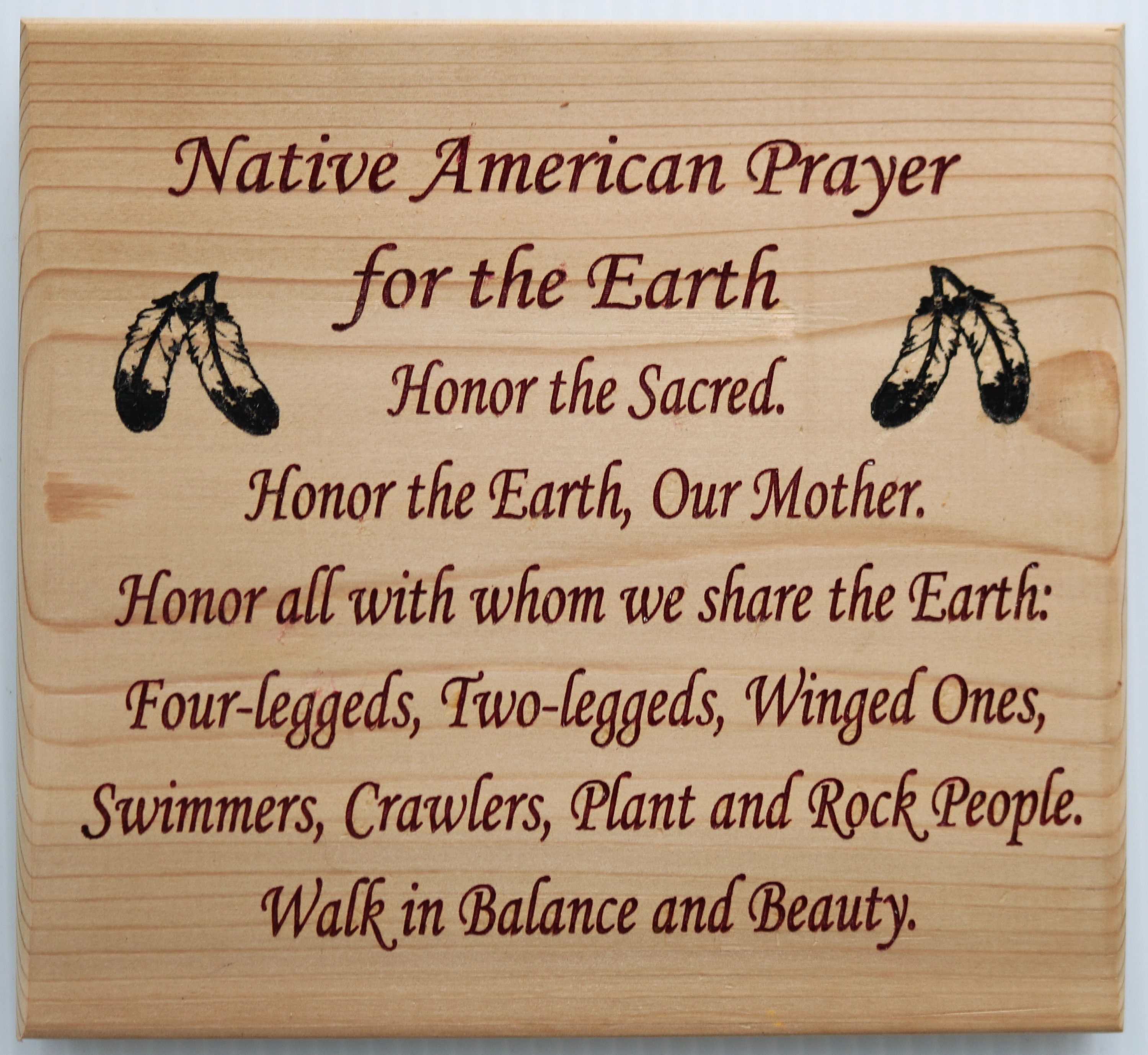 Native American Prayer for the Earth - Etsy