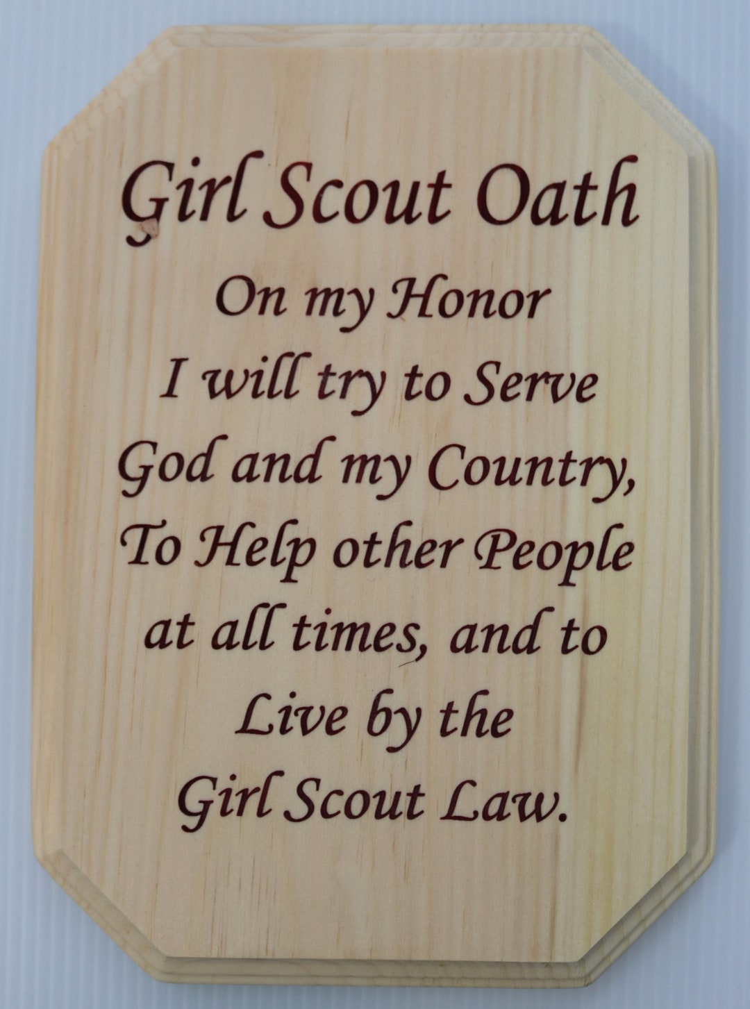 Girl Scout Oath - Etsy