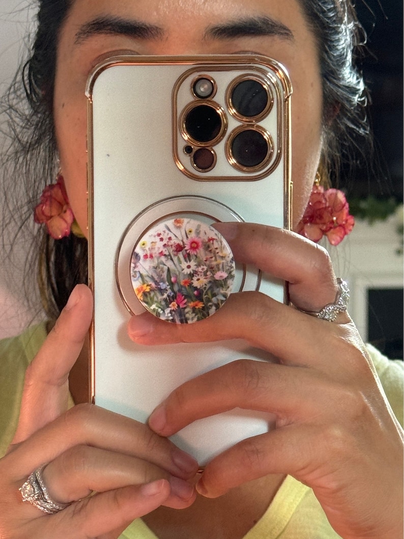 Real Red With Pink Carnation Flower Preserved in Resin With Gold Plated ...