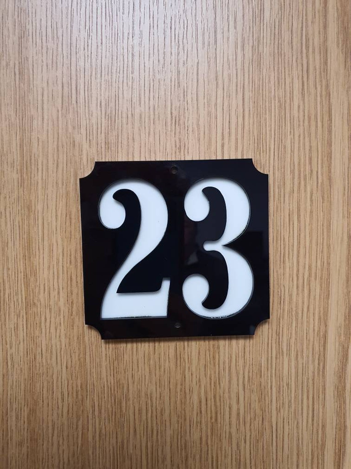 Glow in the Dark House Number Sign - Etsy