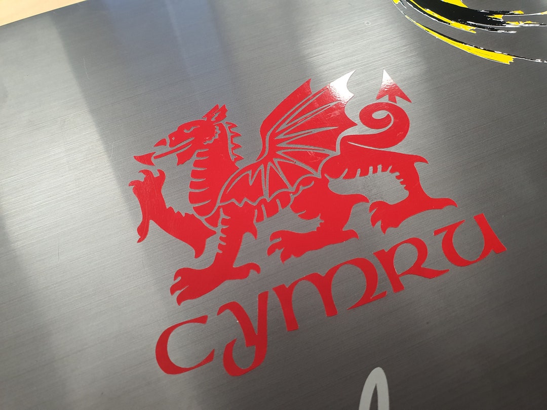 10cm X 10cm High Gloss Exterior Welsh Dragon Vinyl Sticker - Etsy