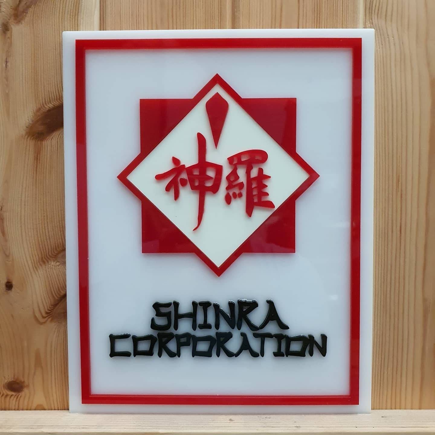 Glow in the Dark Mako Green Shinra Corporation Sign FFV7 - Etsy