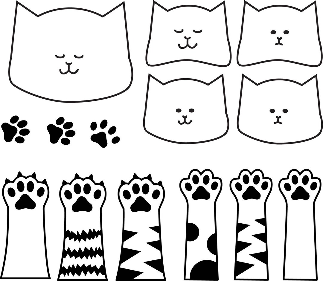 Cute Kitty (SVG PNG) Digital Download for Screen Printing, Sublimation ...
