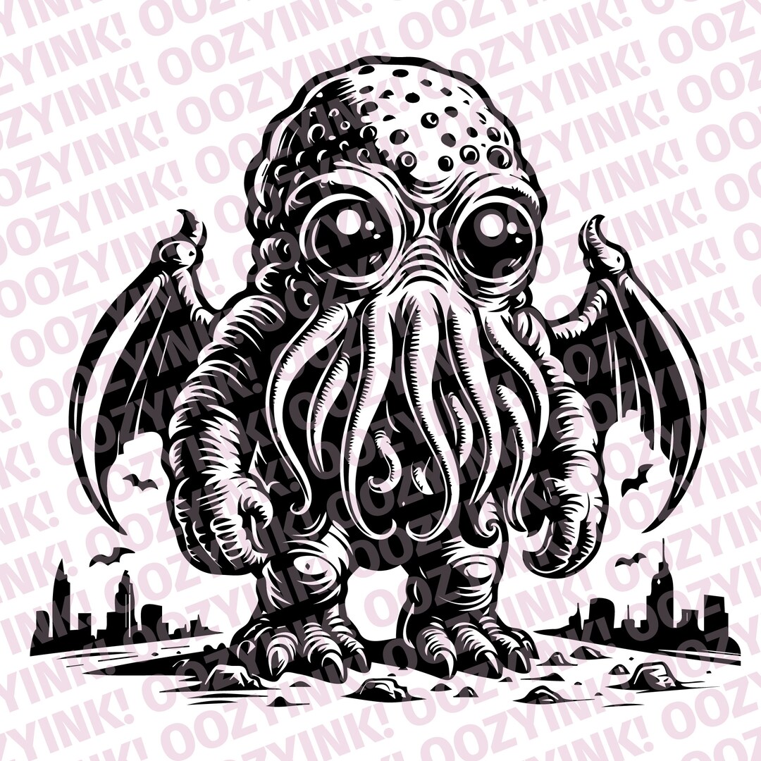 Cthulhu SVG PNG: Screen Printing & Sublimation (digital Download ...