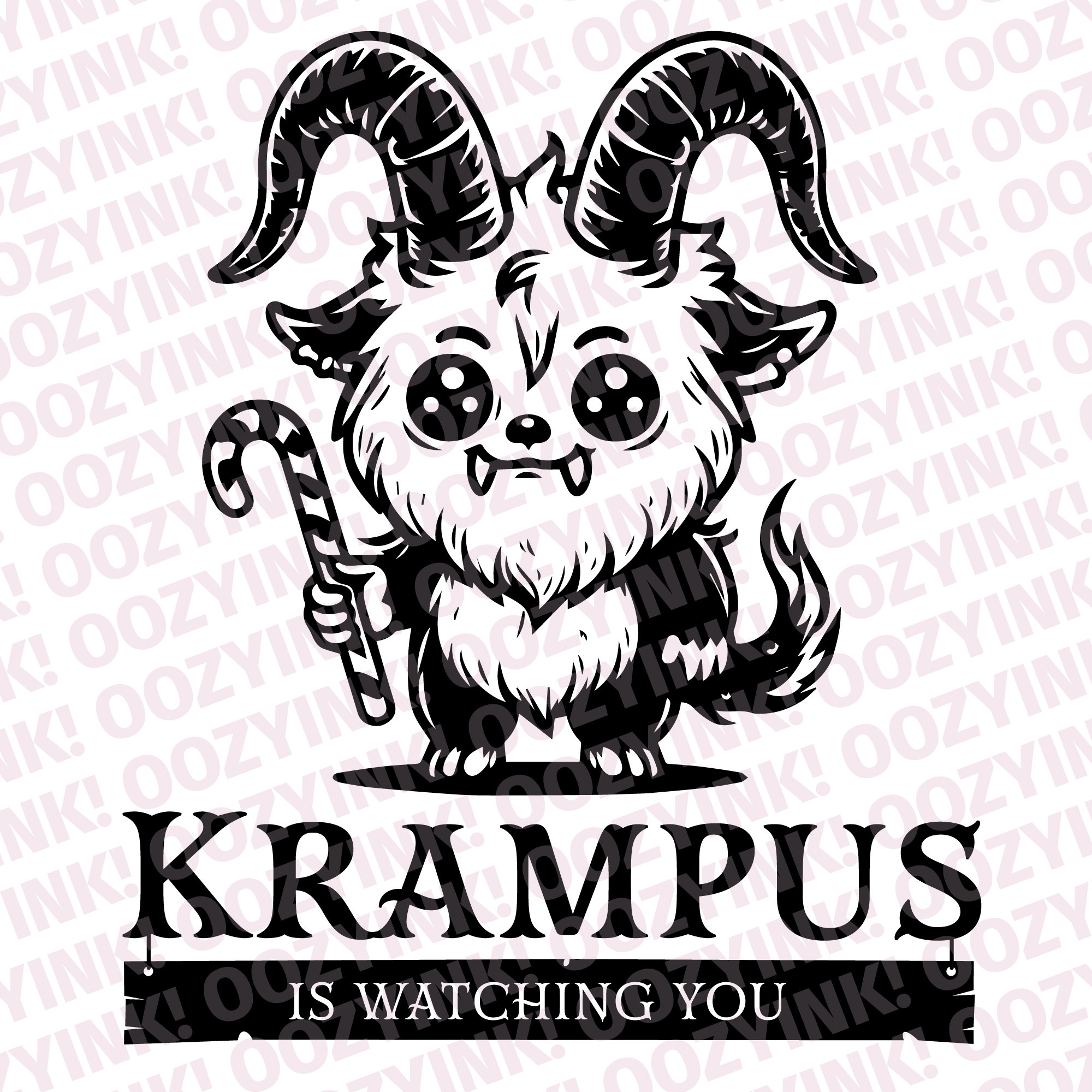 Krampus Christmas SVG PNG Digital Download for Screen Printing ...