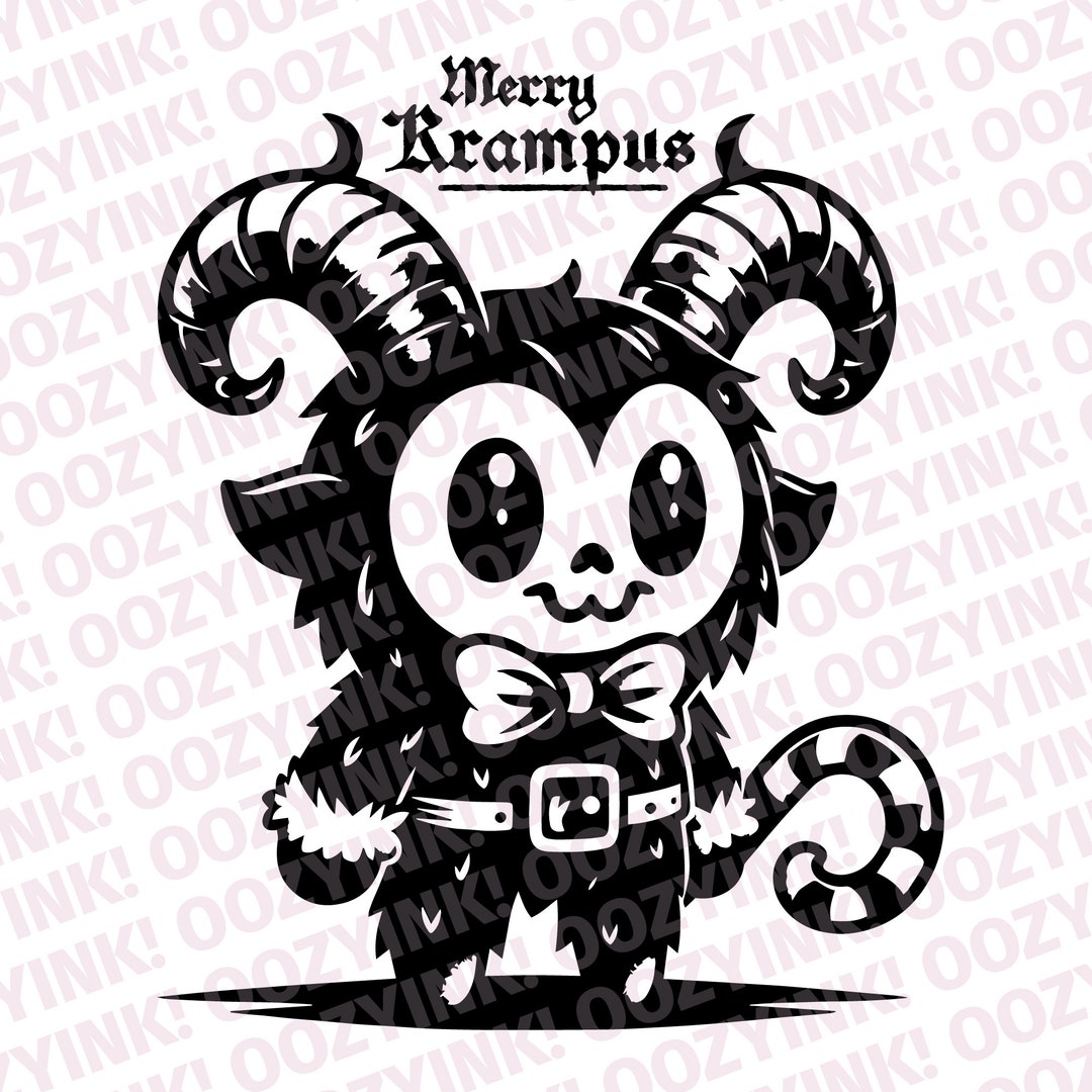 Krampus Christmas SVG PNG Digital Download for Screen Printing ...