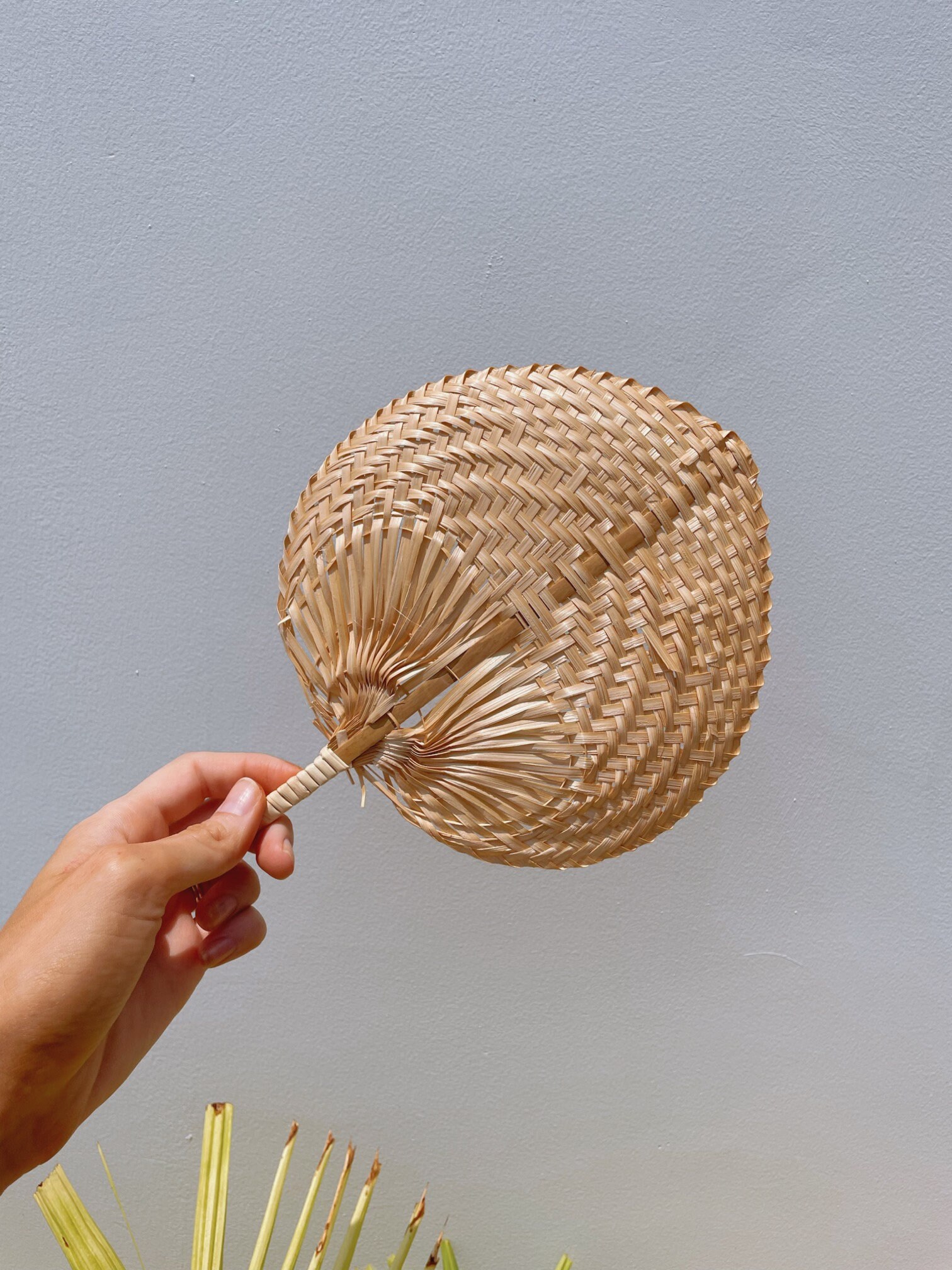 Bamboo Hand Fan Wall Hanging Woven Fan Wall Decor bamboo Wall Art ...