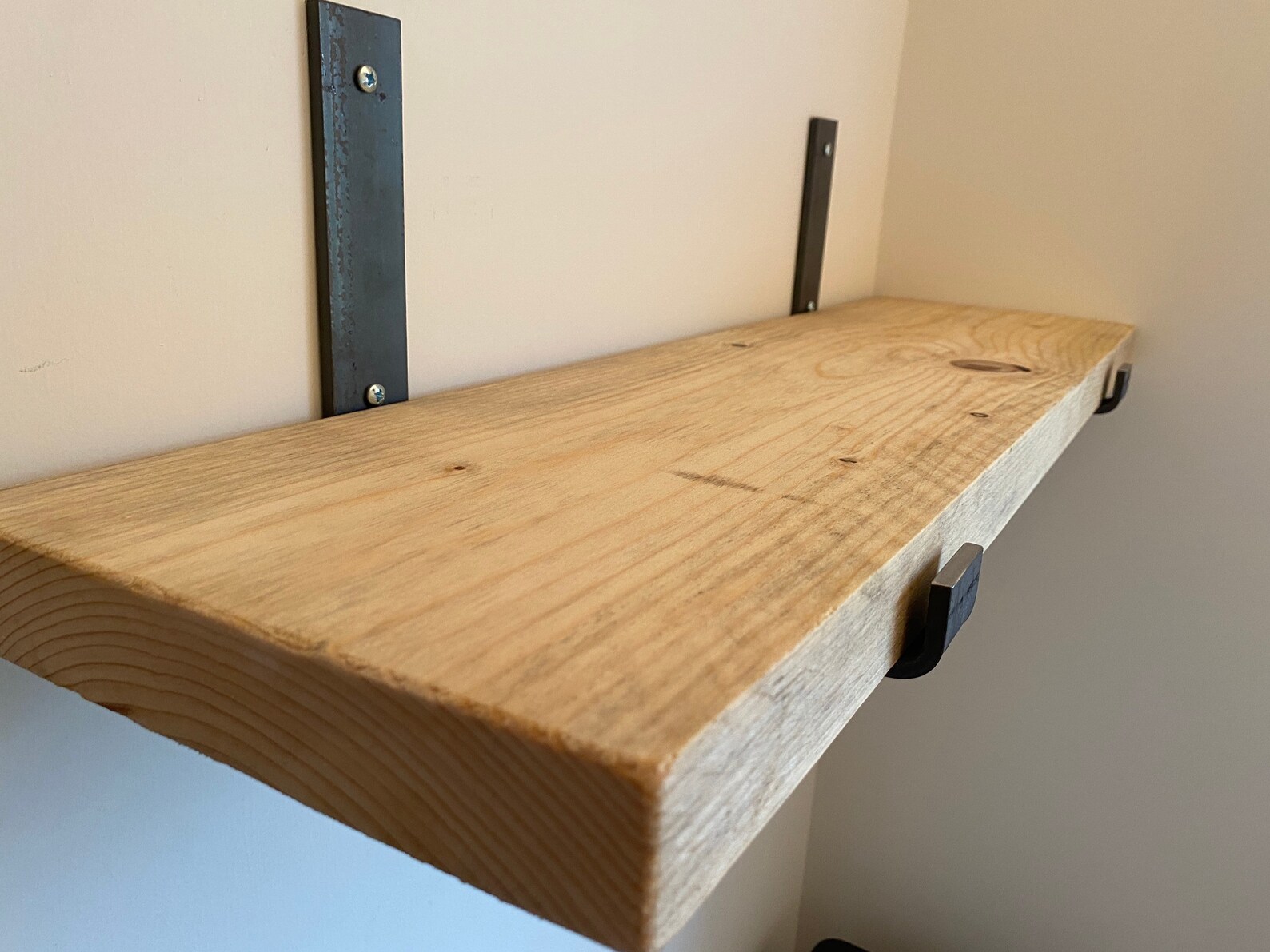 Scaffold Board Shelf With or Without Brackets Stained Dark - Etsy UK