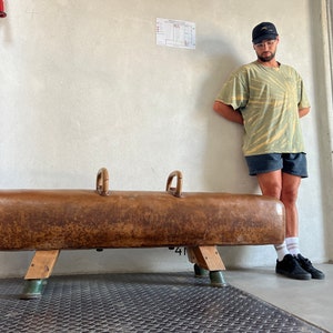 Vintage Leather Gymnastics Bench Pommel Horse -brown Original-1930s ...