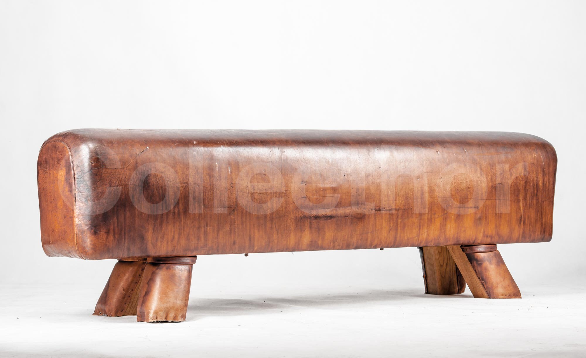 Vintage Leather Gymnastics Bench Pommel Horse -brown Original-1930s ...