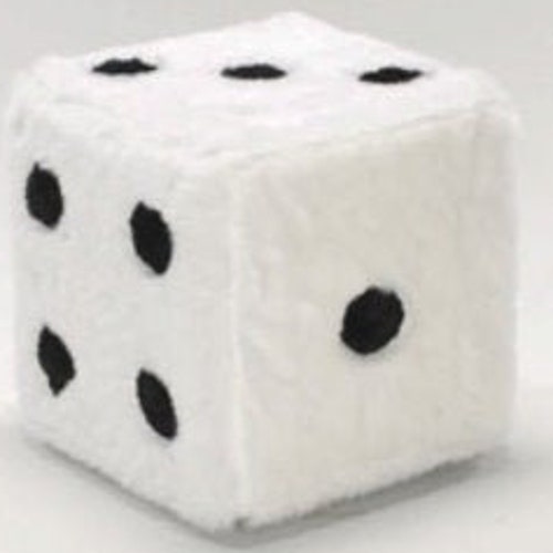 Fuzzy Dice Cube Ottoman - Etsy