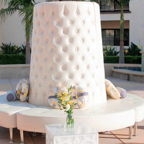 Round Tufted Lobby Sofa Circle Banquette Settee - Etsy