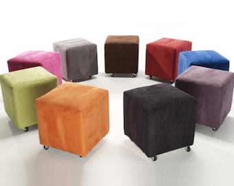 Cube Ottomans Ottoman With Wheels Etsy UK