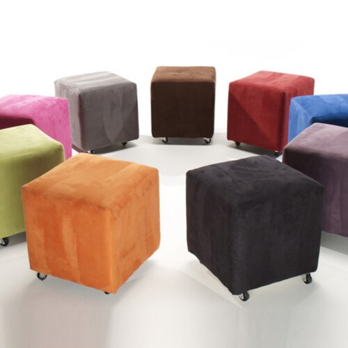 Cube Ottomans Ottoman With Wheels | Etsy