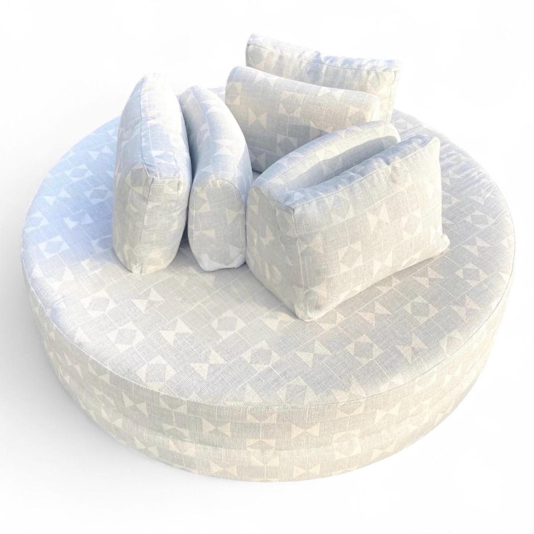 Circular Round Sofa Settee, Round Ottoman With Backrests, Conversation ...