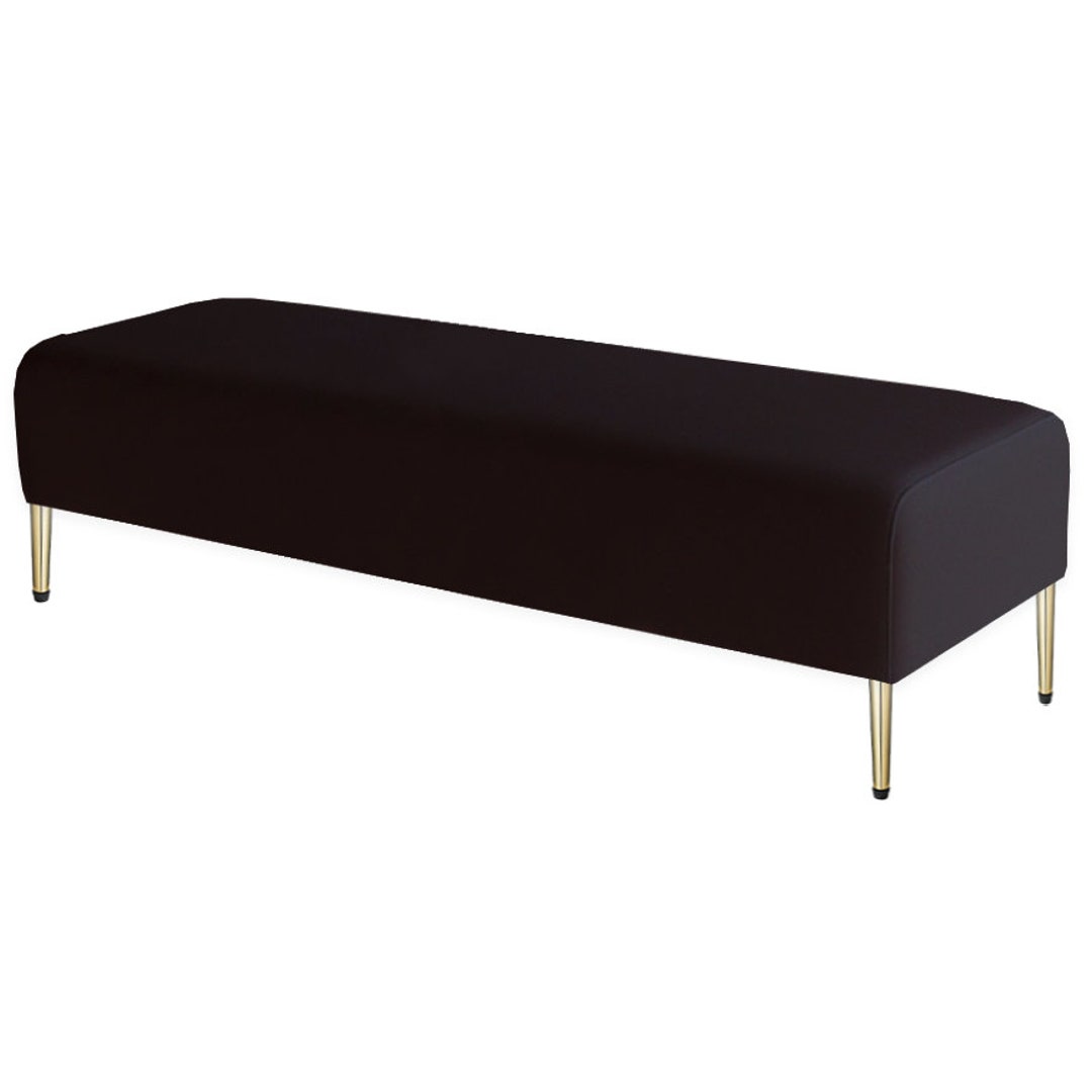 Modern Upholstered Bench, Backless Bench, Dining Room Bench With Metal ...