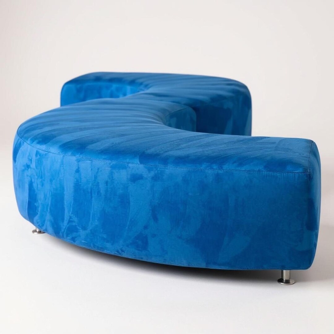 Custom Curved Bench Set (2-piece) | Modular S-shape Lounge Seating - Etsy