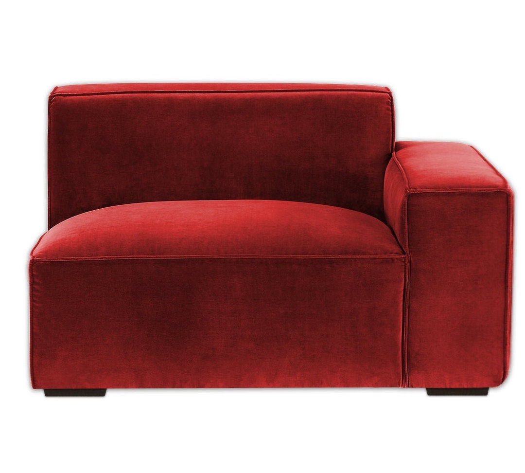 Right Arm Facing Modular Sectional, Handmade Modern Modular Sofa - Etsy