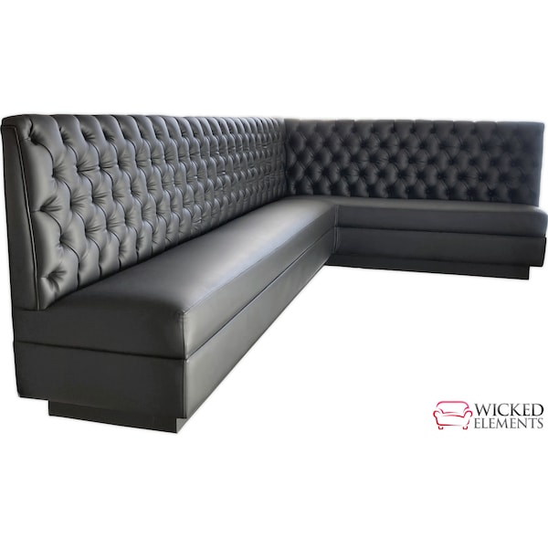 L-shape Bench Dining Bench L Shape Tufted Upholstered Bench - Etsy Canada