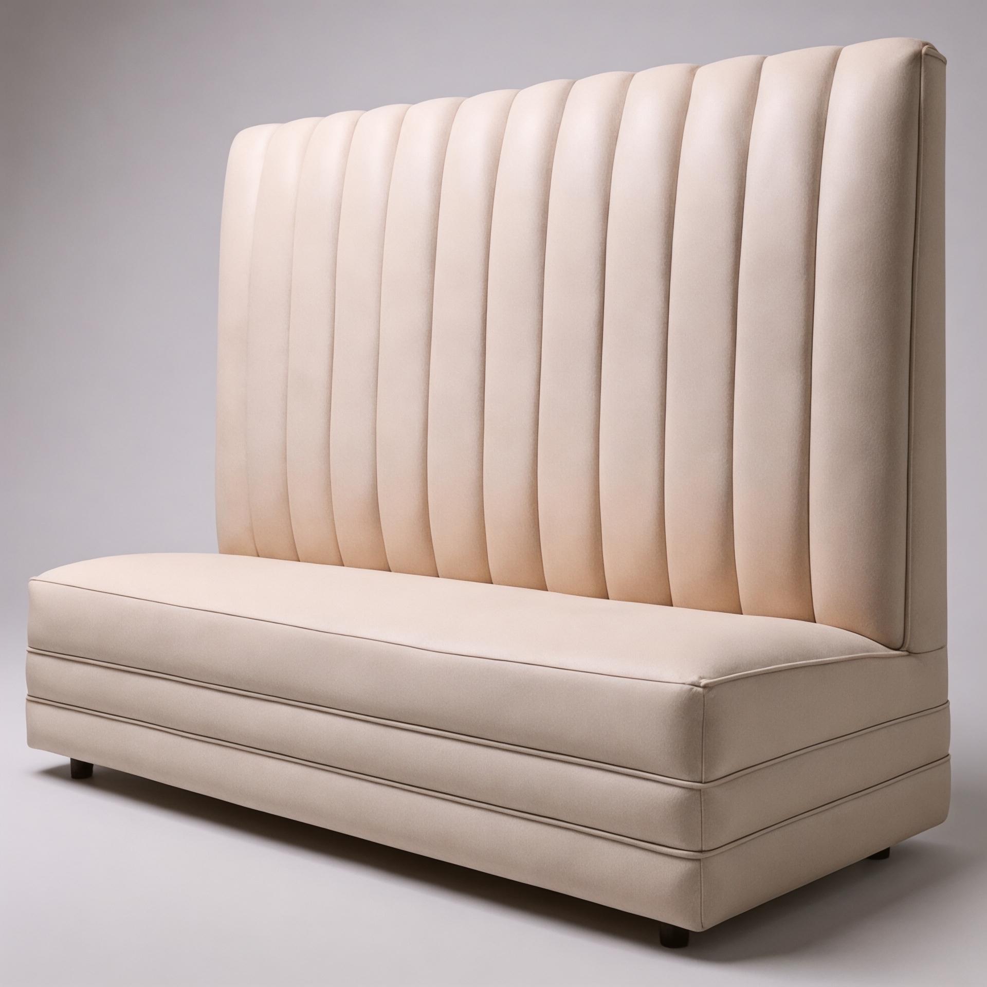 Custom Height Banquette Bench | Tall Tufted Dining Bench | High Back ...