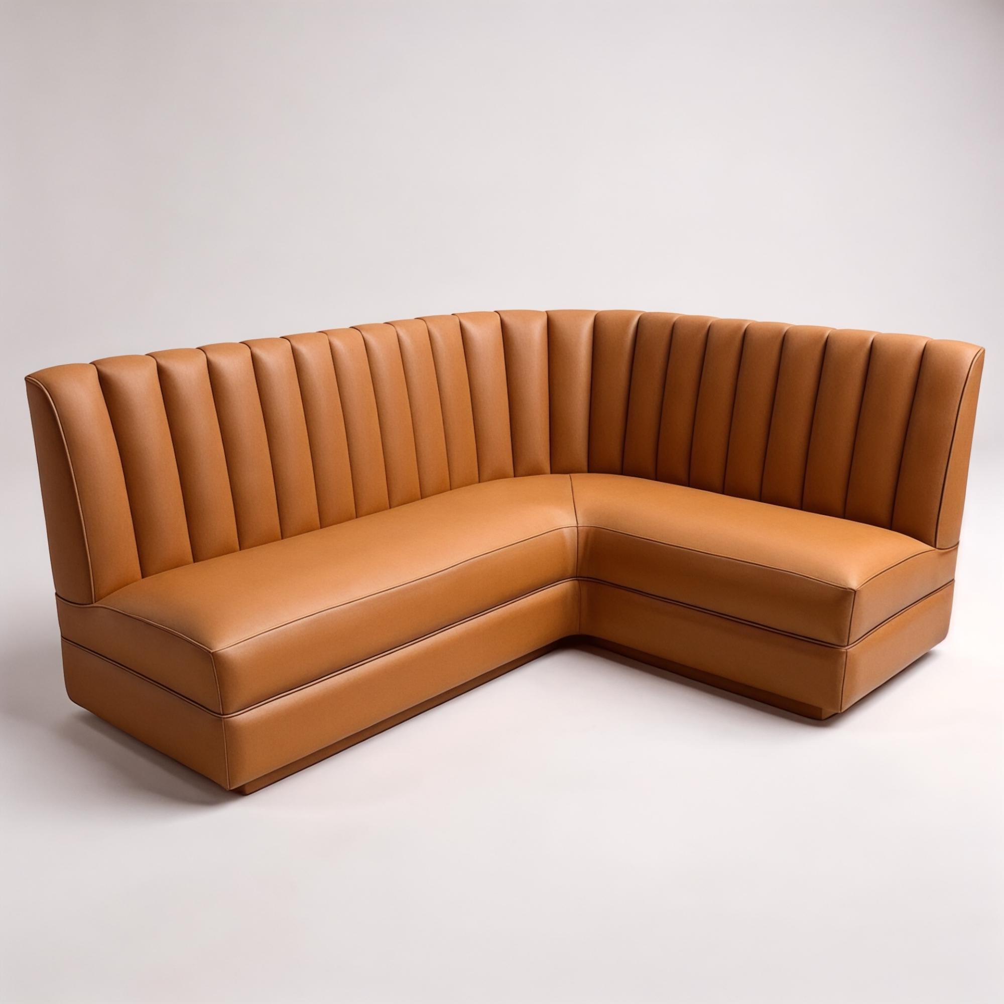 Custom Curved Banquette Corner Bench Seat | Kitchen Booth & Dining Nook ...