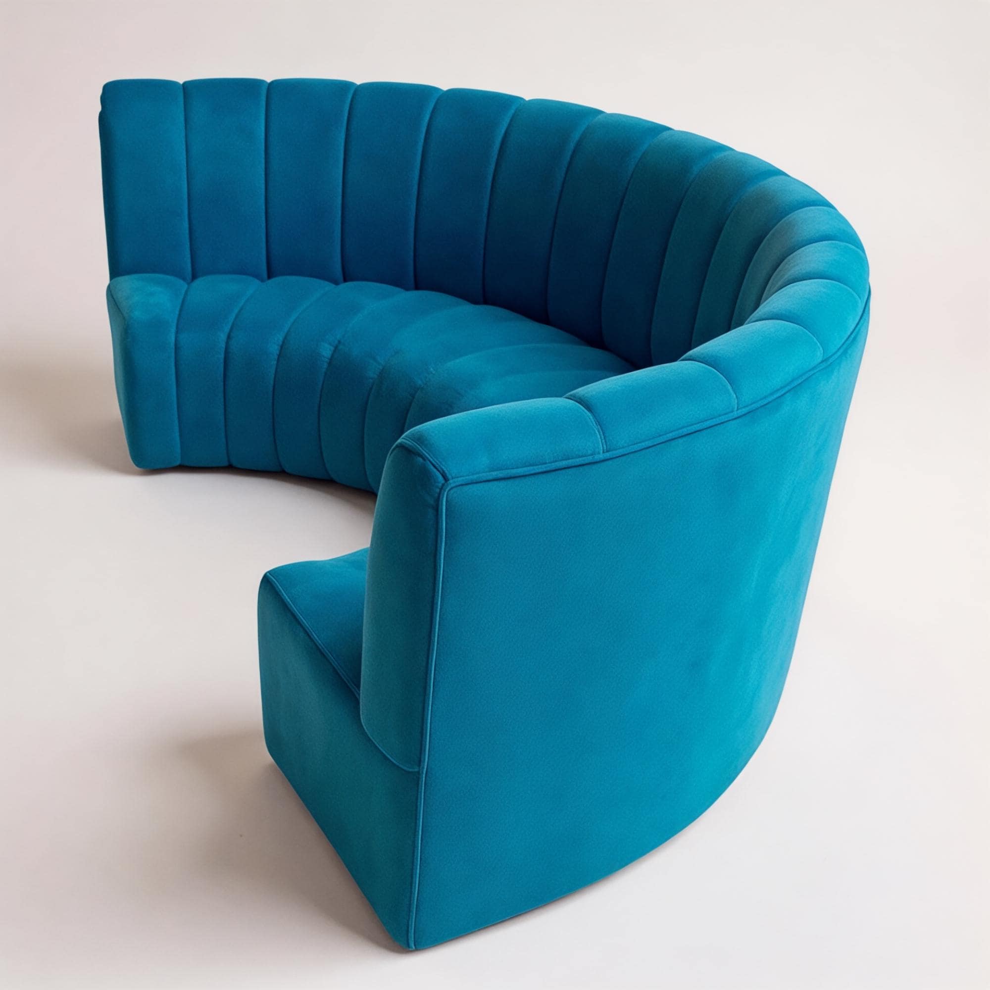 Half Moon Circle Banquette Bench | Curved Dining Booth & Seating - Etsy