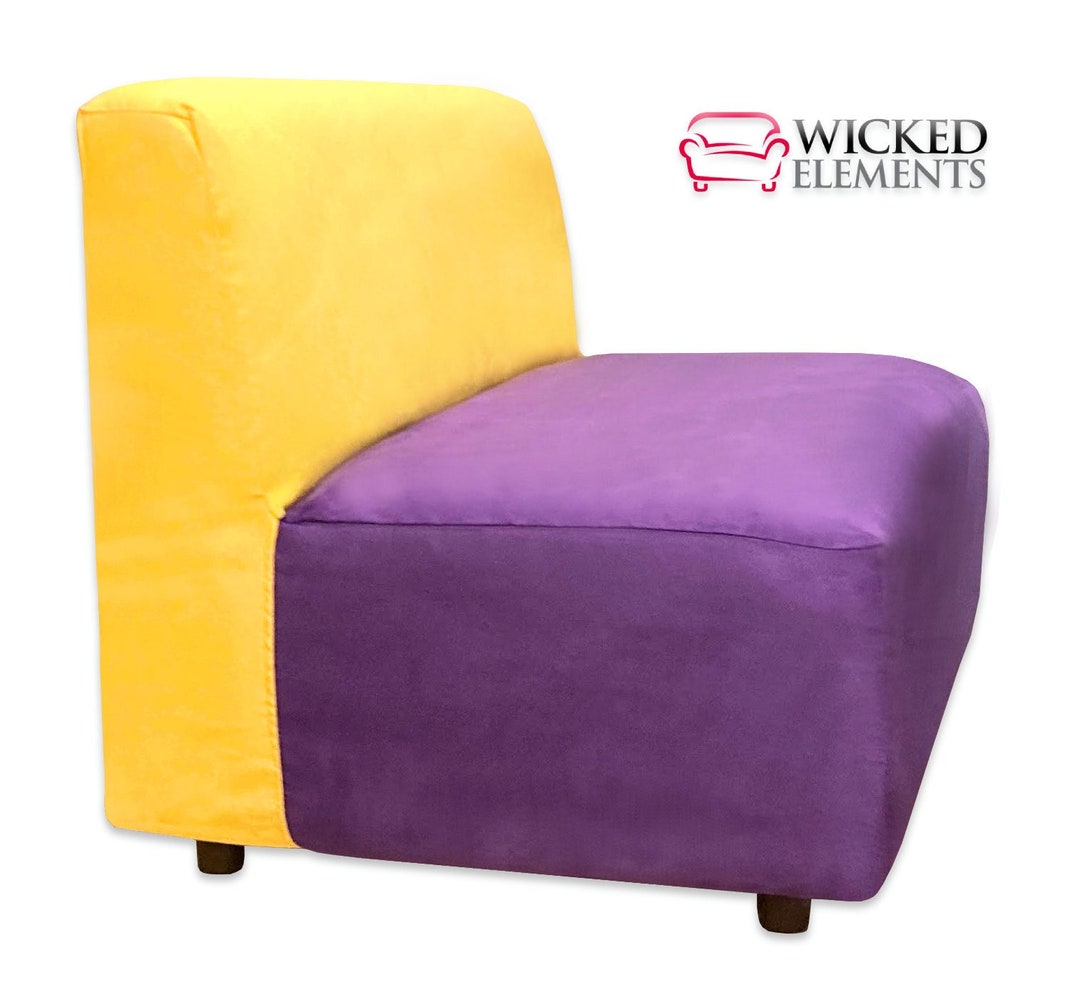 Armless Two-tone Sofa, Modular Armless Sofa, Multicolor Couch - Etsy