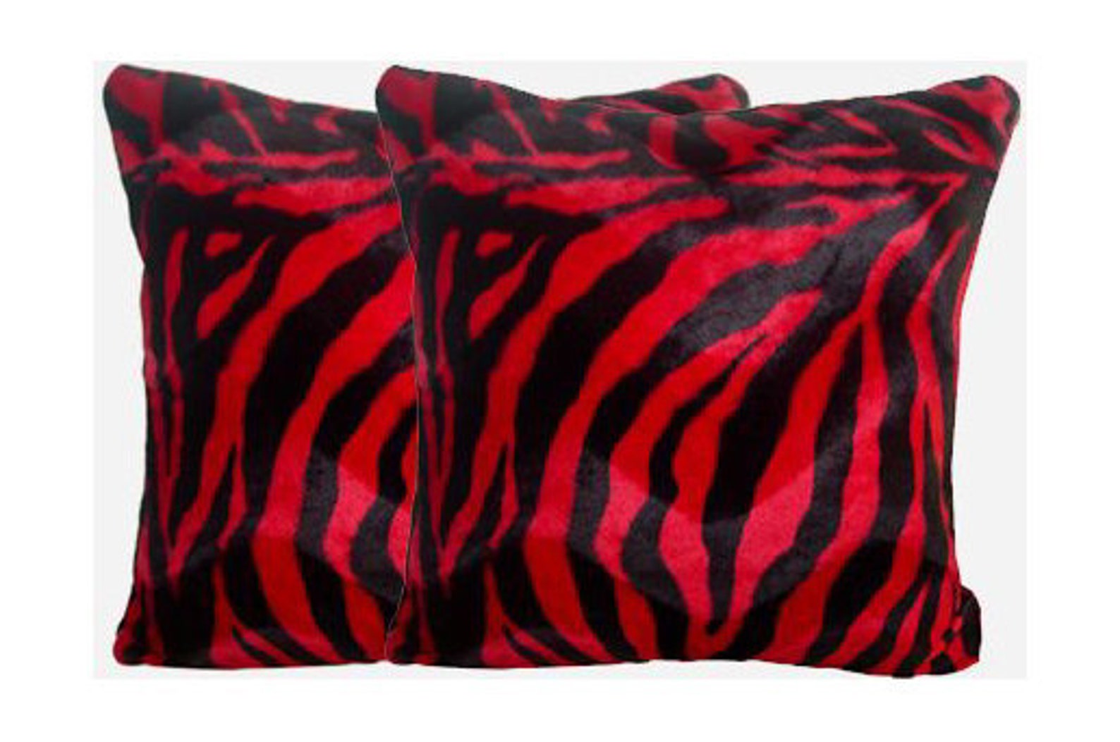 17 X 17 Zebra Pillow Set Red Zebra Print Pillow Set Large - Etsy