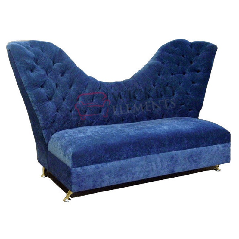 Gothic Custom Sofa Tufted Wing Back Sofa High Back Sofa | Etsy