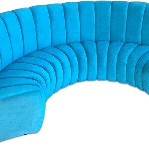 Half Moon Circle Banquette Bench Curved Dining Booth Semi - Etsy