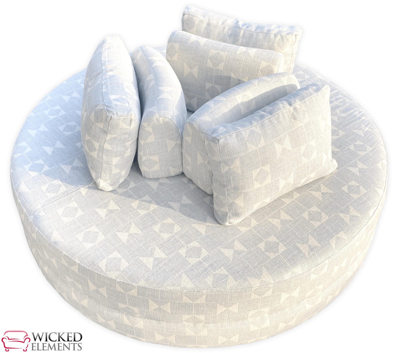 Circular Round Sofa Settee, Round Ottoman With Backrests, Conversation ...