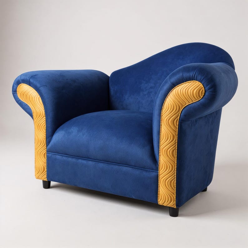 Cleopatra Chair | Custom High-back Statement Armchair - Etsy