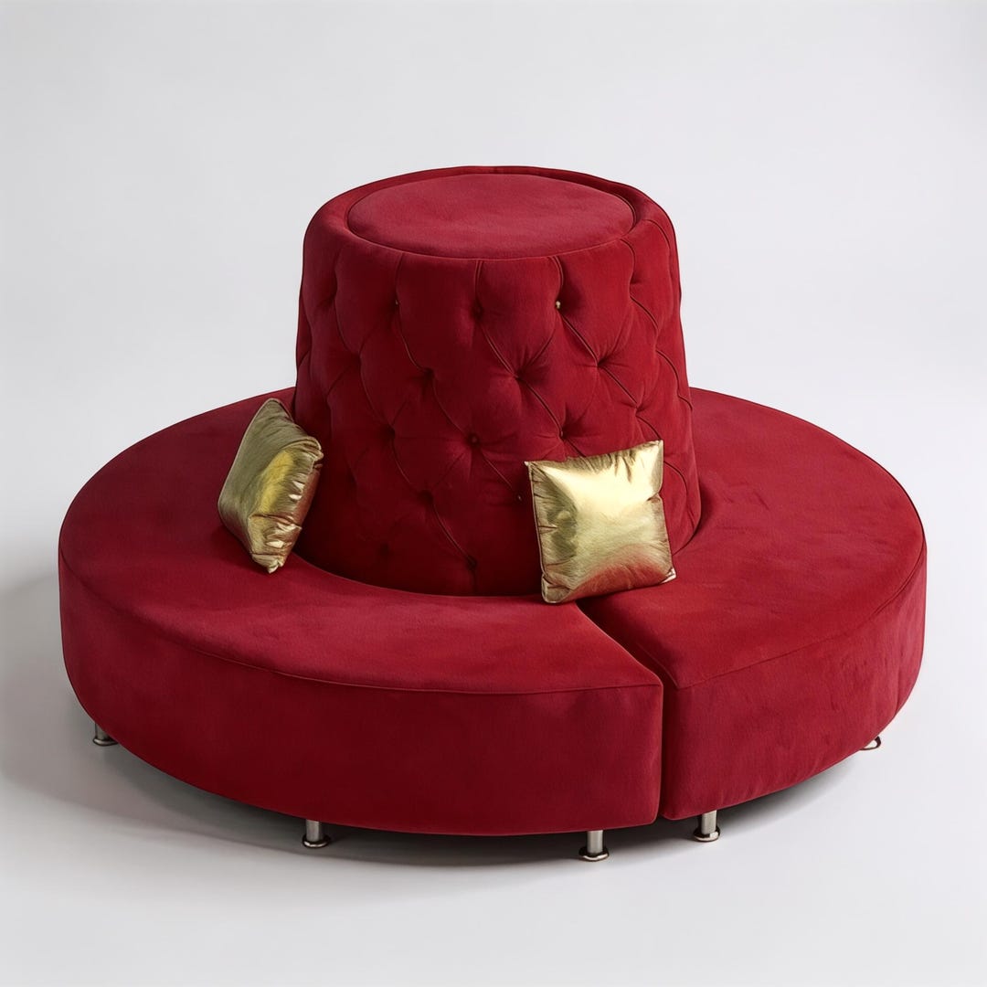 Custom Round Couch | Circular Sectional Sofa | Tufted Round Sofa - Etsy