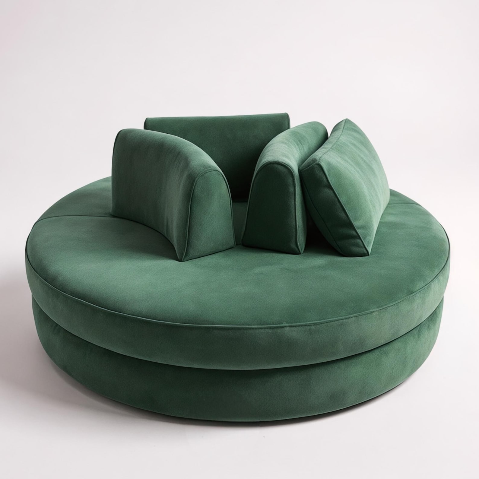 Circular Round Sofa Settee, Round Ottoman With Backrests, Conversation ...