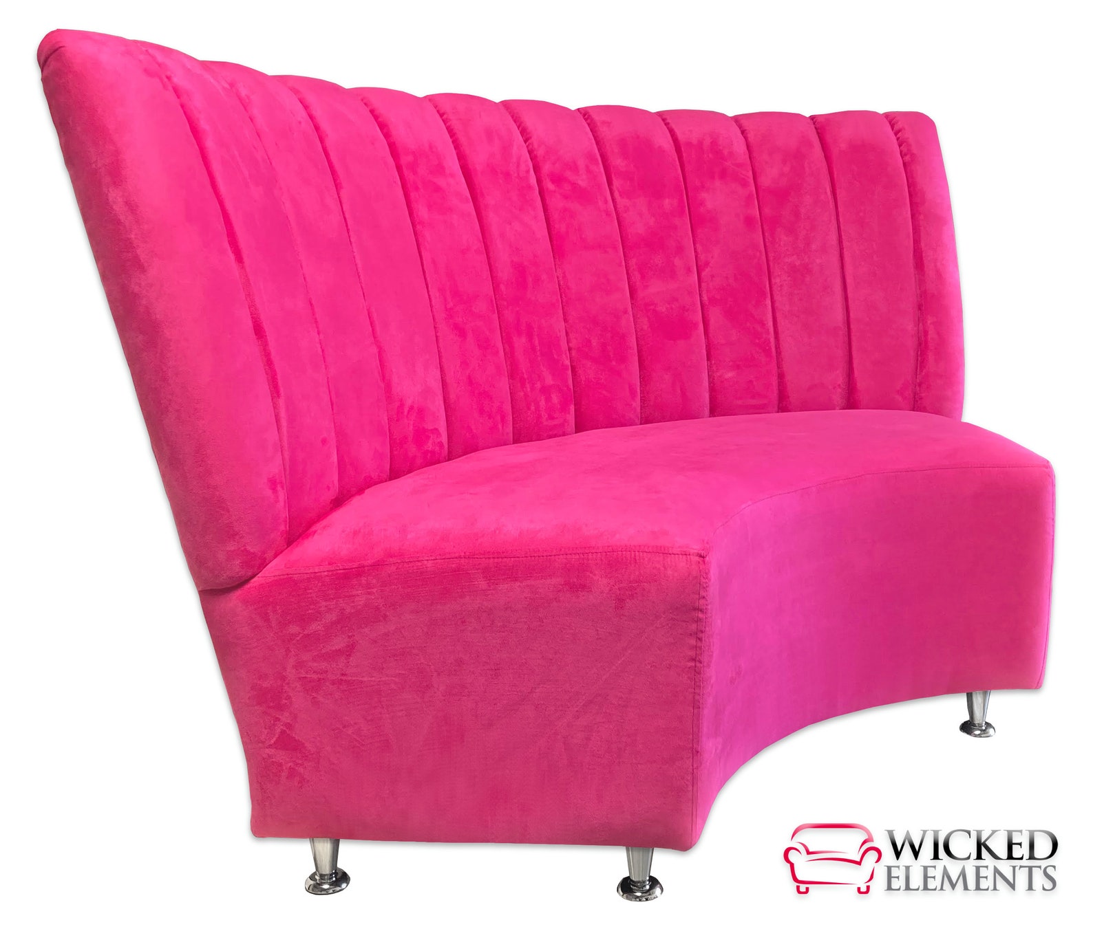 Curved Dining Bench With Back Upholstered Curved Bench - Etsy