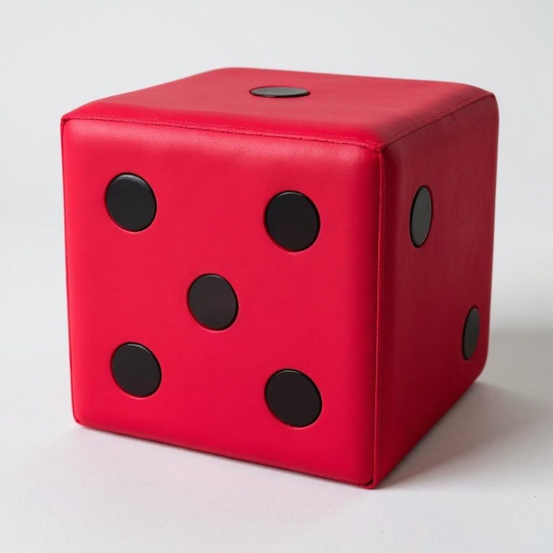 Dice Ottoman | Custom Square Dice Stool | Unique Game Style Decor - Etsy