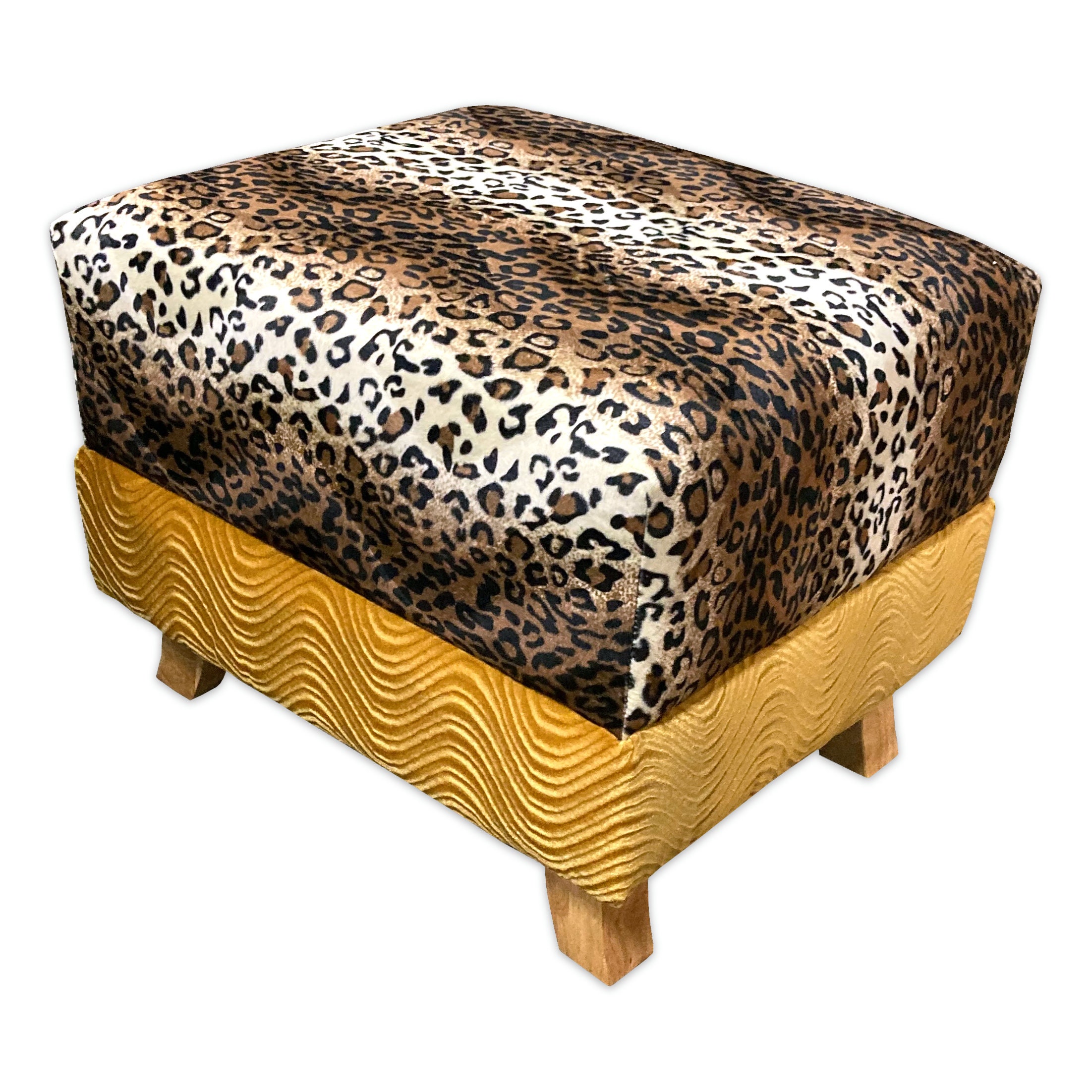 Cheetah ottoman store