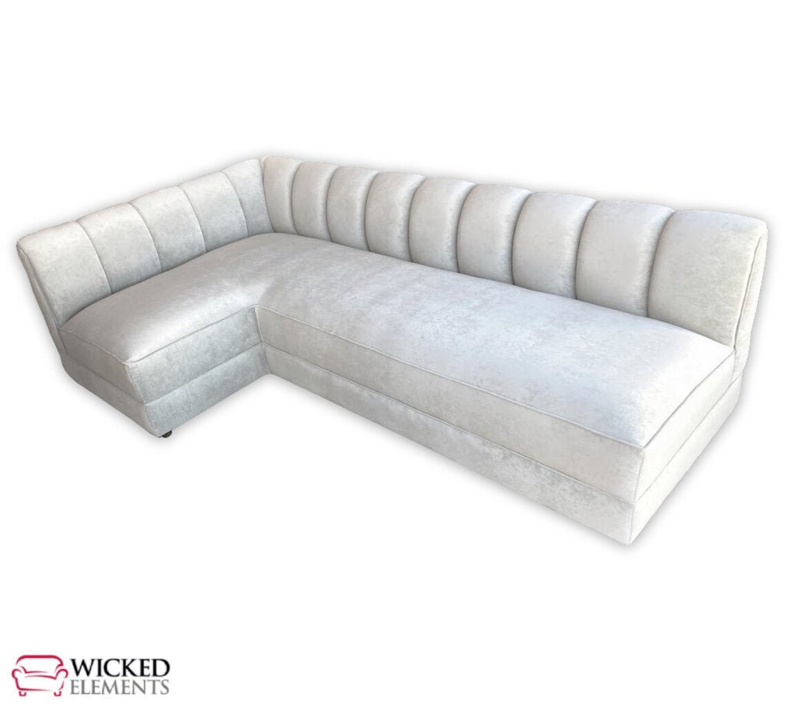 L Shaped Channel Tufted Sofa Custom Corner Sofa - Etsy