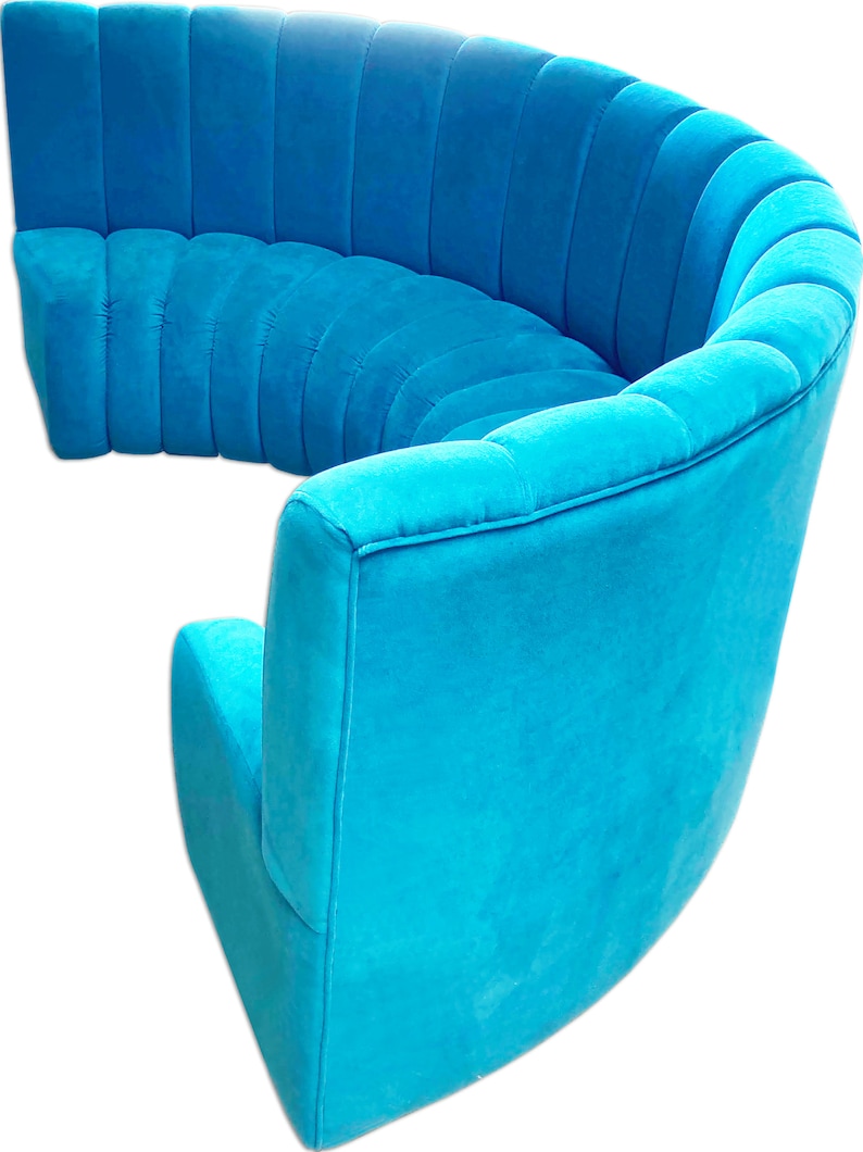 Half Moon Circle Banquette Bench Curved Dining Booth Semi - Etsy