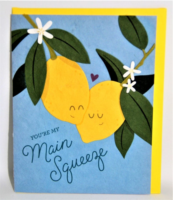 Main Squeeze Greeting Card | Etsy